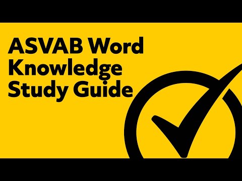 ASVAB Word Knowledge Practice Test (updated 2022)