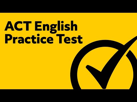 ACT English Practice Test (updated 2022)