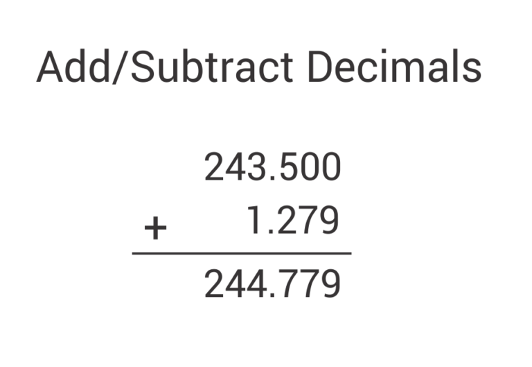 Adding and Subtracting Decimals (Video & Practice Questions)