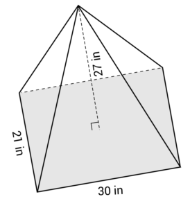 Volume and Surface Area of a Pyramid (Video & Practice Questions)