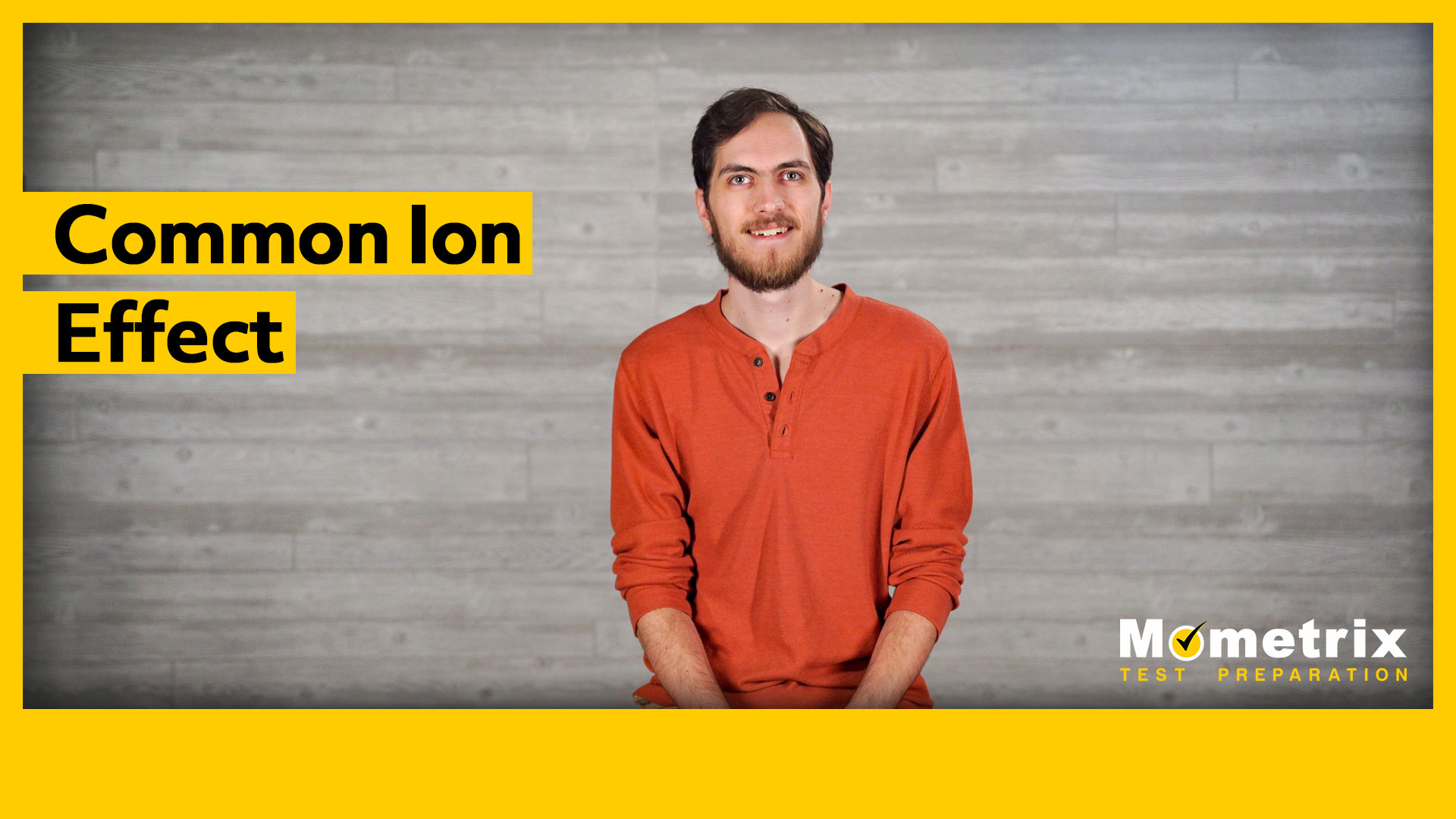 Common Ion Effect (Video)