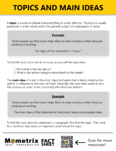 Difference Between Topic and Main Idea (Video)