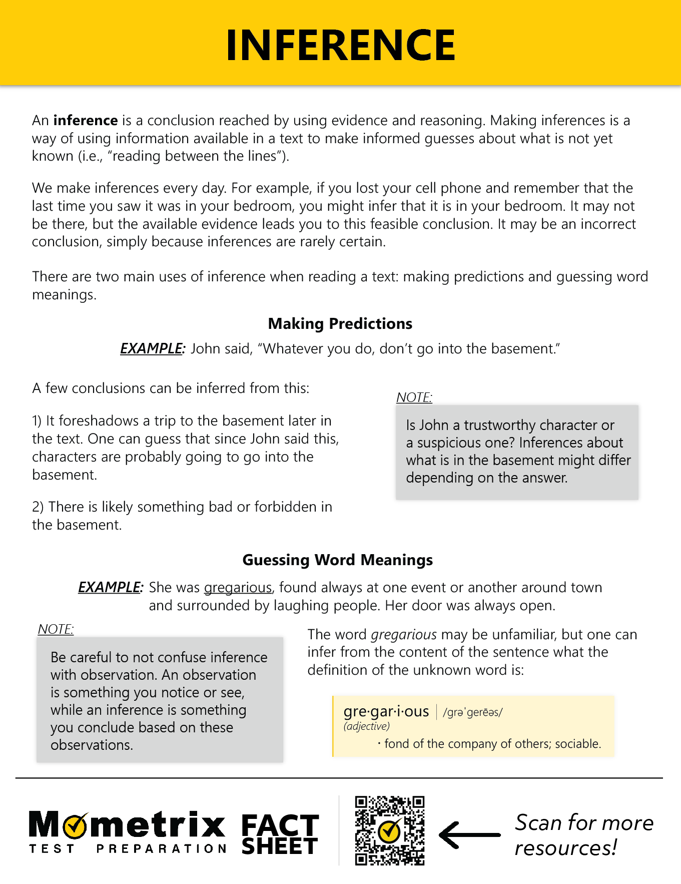 Inference Definition Inference Definition