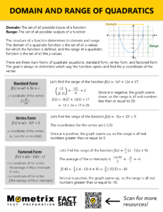 Domain and Range of a Quadratic Function (Video & Practice Questions)