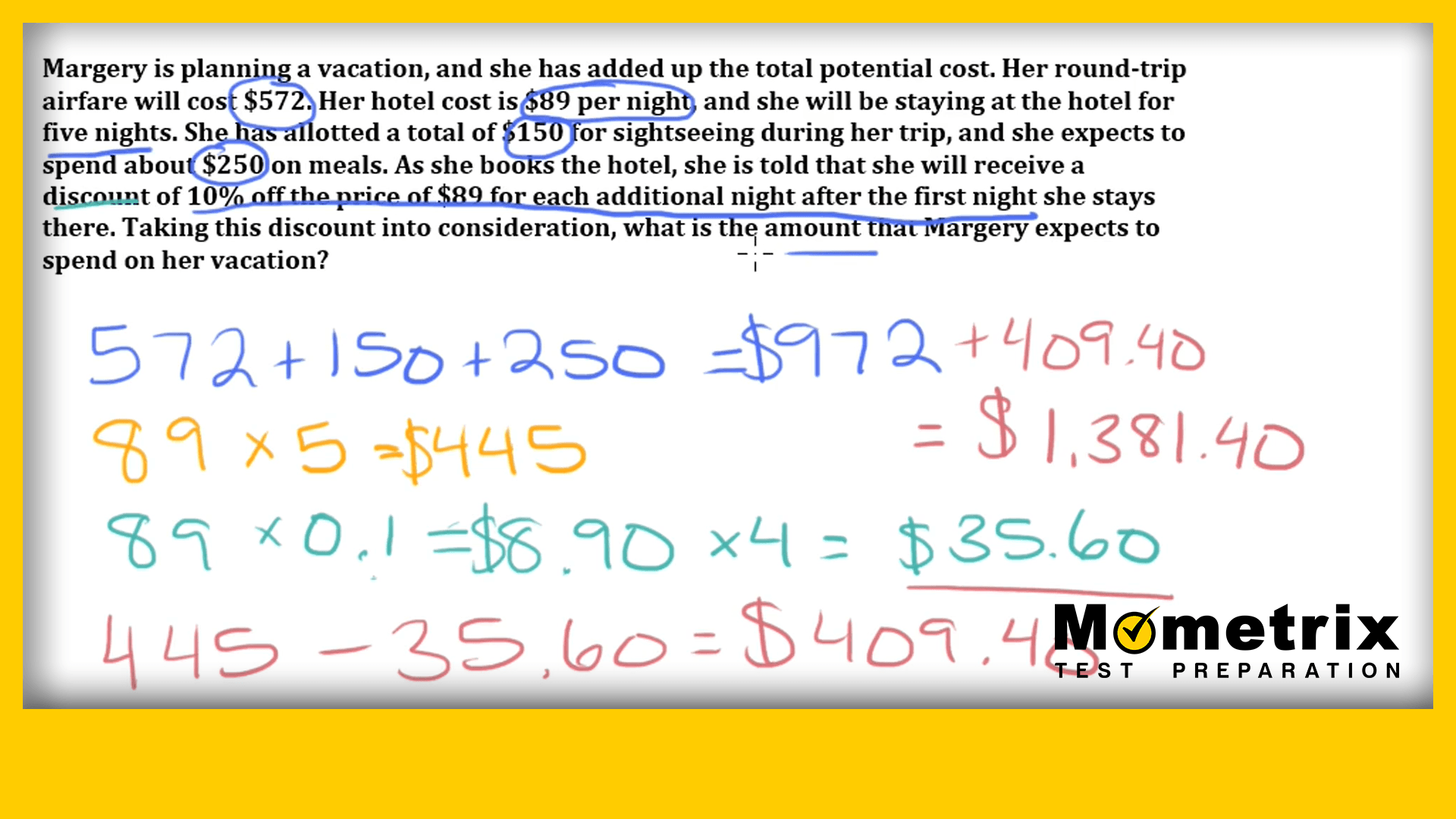 TEAS 1 Math Video Explanations