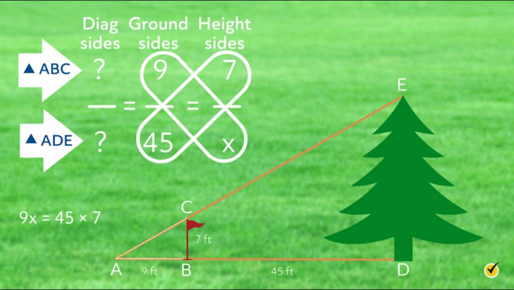 Properties of Similar Triangles - Algebra Review (Video)